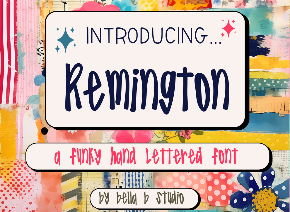 Remington - A Funky Hand lettered Font – Bella B Studio